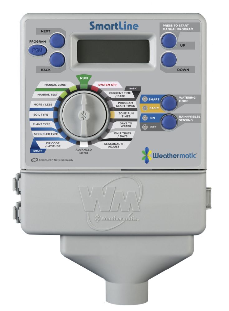 Weathermatic controllers 4/6/8 station base models expandable to 48
